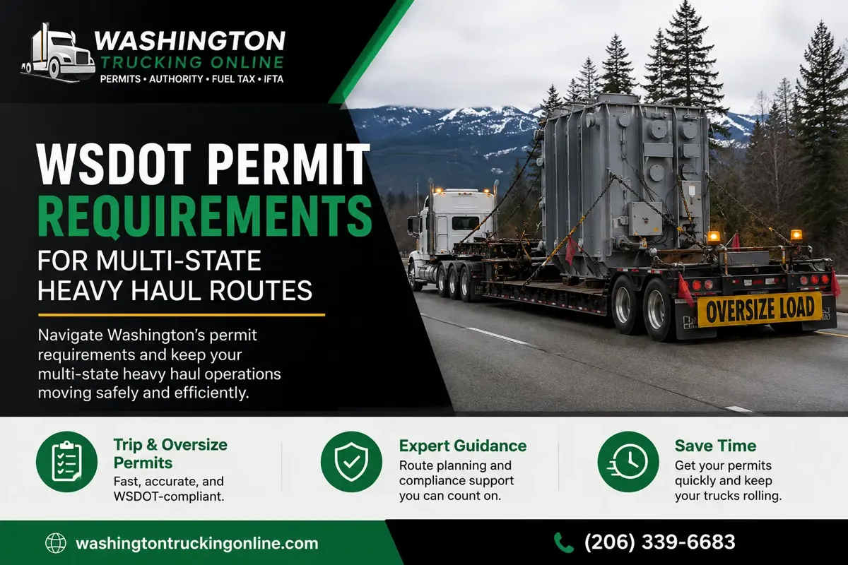 WSDOT Permit Requirements for Multi-State Heavy Haul Routes